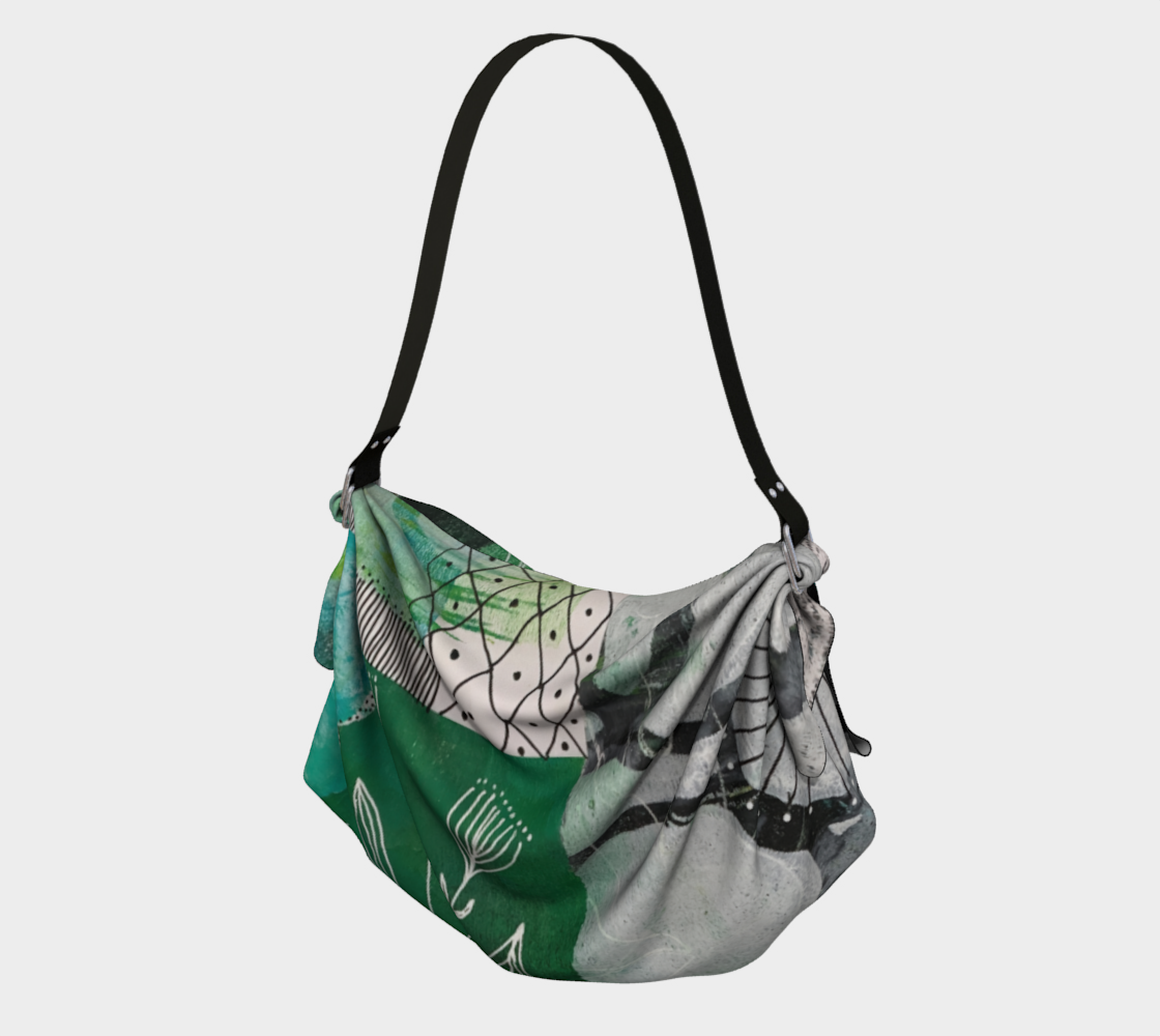 Vine Around - Abstract Art Collage Origami Tote Bag – Sheree Burlington
